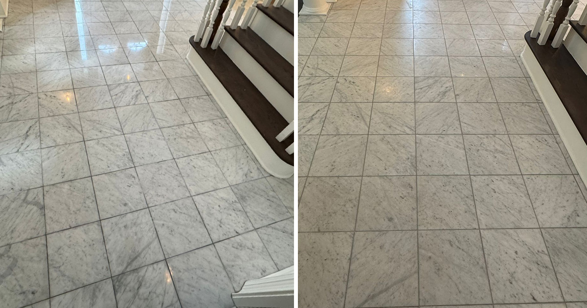 A Homeowner in Mount Pleasant Loved the Result of Our Grout Recoloring