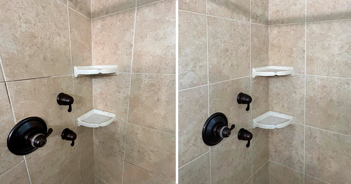 This Kiawah Island Shower Got a Flawless Restoration With Our Grout ...